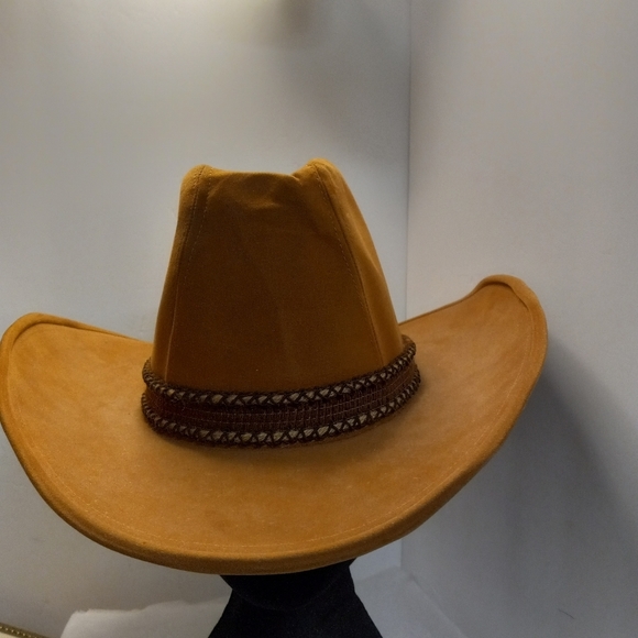 Artel | Accessories | Vintage Artel Cowboy Hat Brown Suede Leather Pedigree Band Westerbsize ...